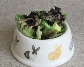 Rabbit bowl | Etsy