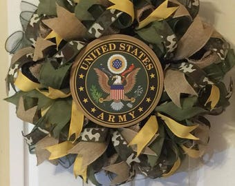 Army wreaths | Etsy