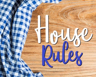 House rules svg | Etsy