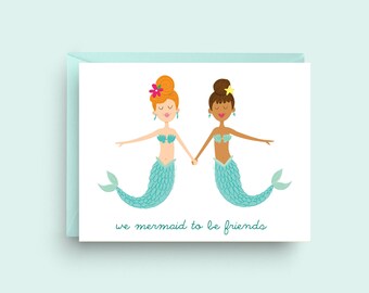 Little mermaid card | Etsy