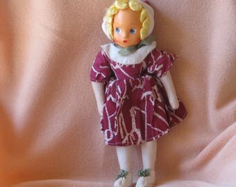 Vintage cloth doll | Etsy