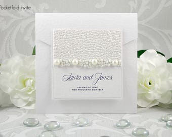 Pearls invitation | Etsy