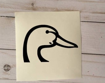 Duck head decal | Etsy