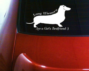 Weiner dog decal | Etsy