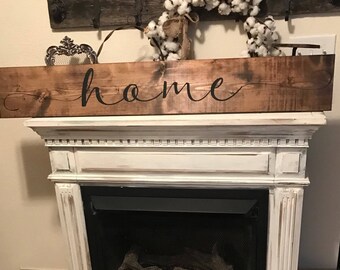Rustic home sign | Etsy