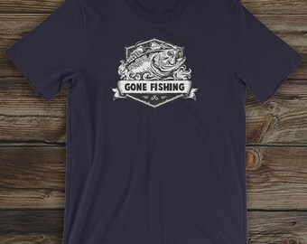 Gone fishing shirt | Etsy
