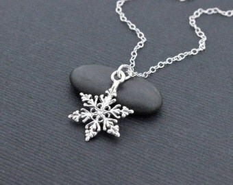Snowflake necklace | Etsy
