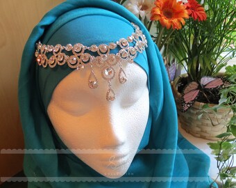 Bridal forehead band | Etsy