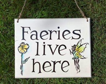 Fairy garden sign | Etsy
