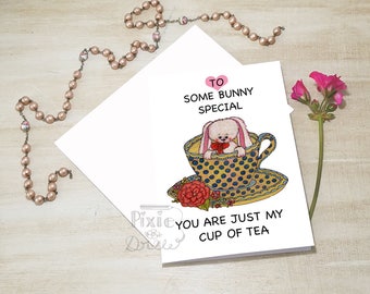 Bunny pun card | Etsy
