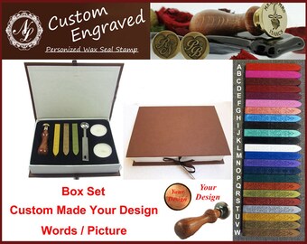 Wax seal stamp set | Etsy