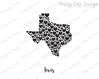 Texas shape | Etsy