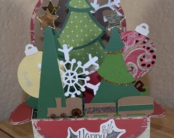 Christmas tree box | Etsy