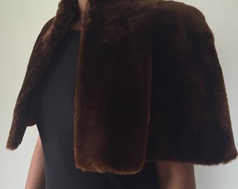 Faux fur capelet | Etsy