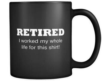 Retirement mug | Etsy