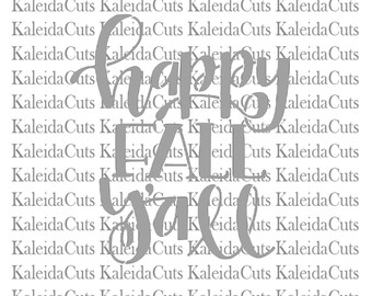 Happy fall stencil | Etsy