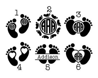 Baby feet decal | Etsy