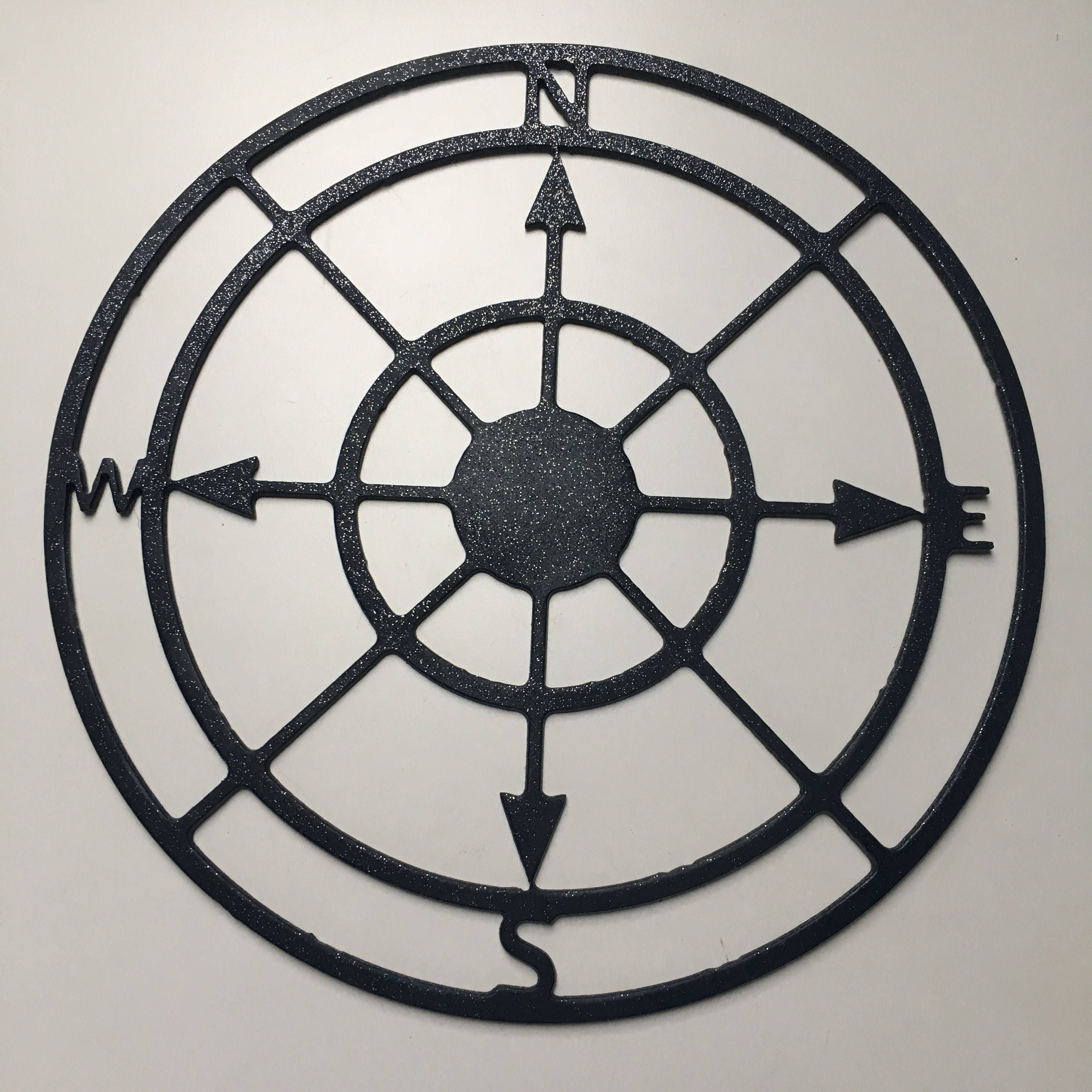 Compass Custom Made Metal Sign Boating Campplasma Cut