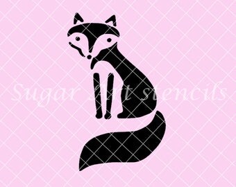 Fox stencil | Etsy