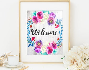 Welcome home print | Etsy