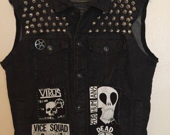 Punk vest | Etsy