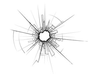 Bullet hole svg | Etsy