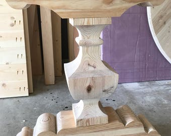 Pedestal table legs | Etsy