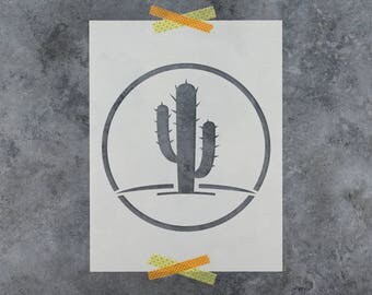 Cactus stencil | Etsy