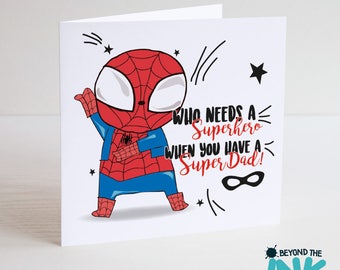 Spiderman card | Etsy