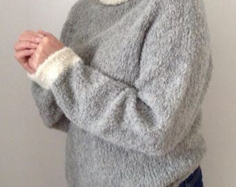 Hand knit sweater | Etsy