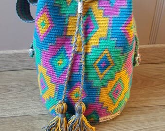 Mochila pattern Tapestry crochet pattern Mini Mochila bag with