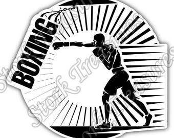 Boxing gloves decal | Etsy