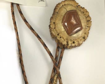 Leather bolo tie | Etsy