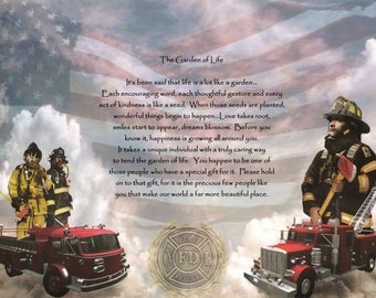 Firefighter poem | Etsy