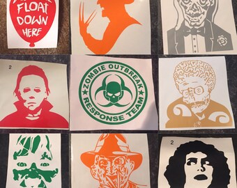 Horror stickers | Etsy