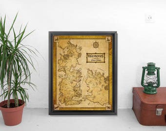 Westeros map | Etsy