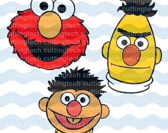 Sesame street vector | Etsy