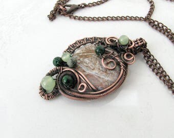 Stone necklace | Etsy