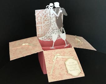 Pop up box cards | Etsy