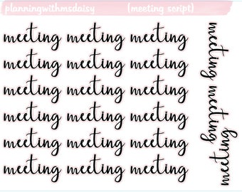 Meeting sticker | Etsy