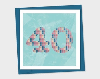 40th birthday card | Etsy