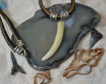 Saber Toothed Tiger Necklace LARGE Saber Tooth Jewelry BIG