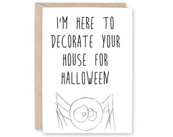 Funny halloween card | Etsy