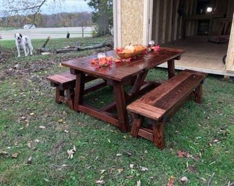 Farmhouse Trestle Table Legs X-Frame Table Legs Wood Table