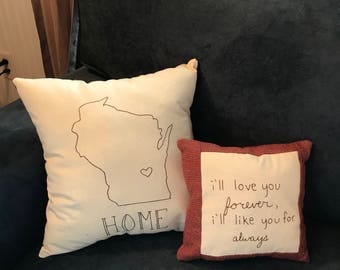 Custom throw pillow | Etsy