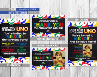 Uno invitation | Etsy