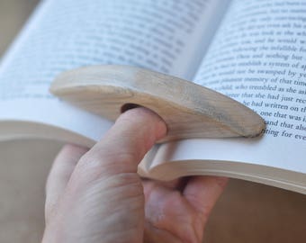 Wooden book holder | Etsy
