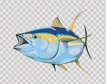 Tuna decals | Etsy