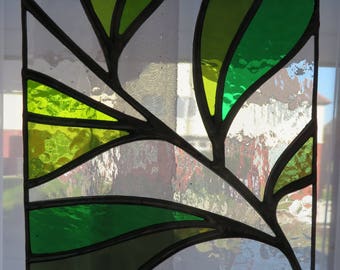 Leaf stained glass | Etsy
