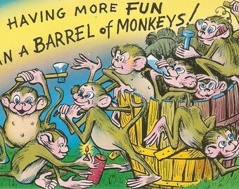 Barrel of monkeys | Etsy